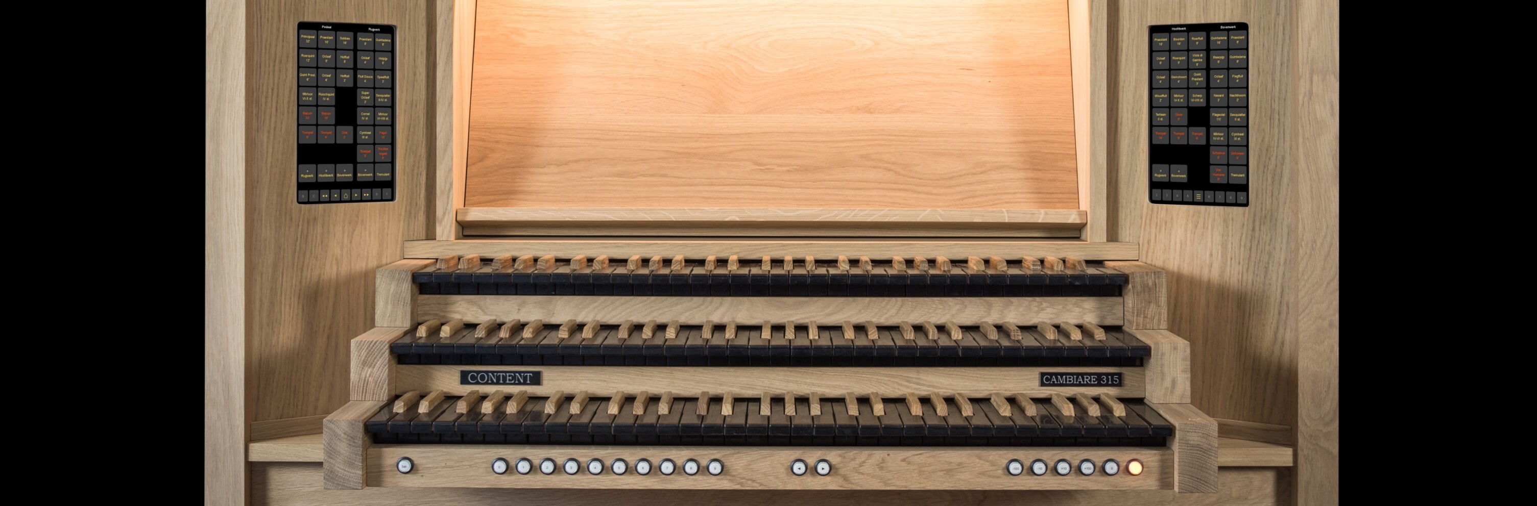 Hauptwerk-orgel Cambiare 315 | Content Orgels